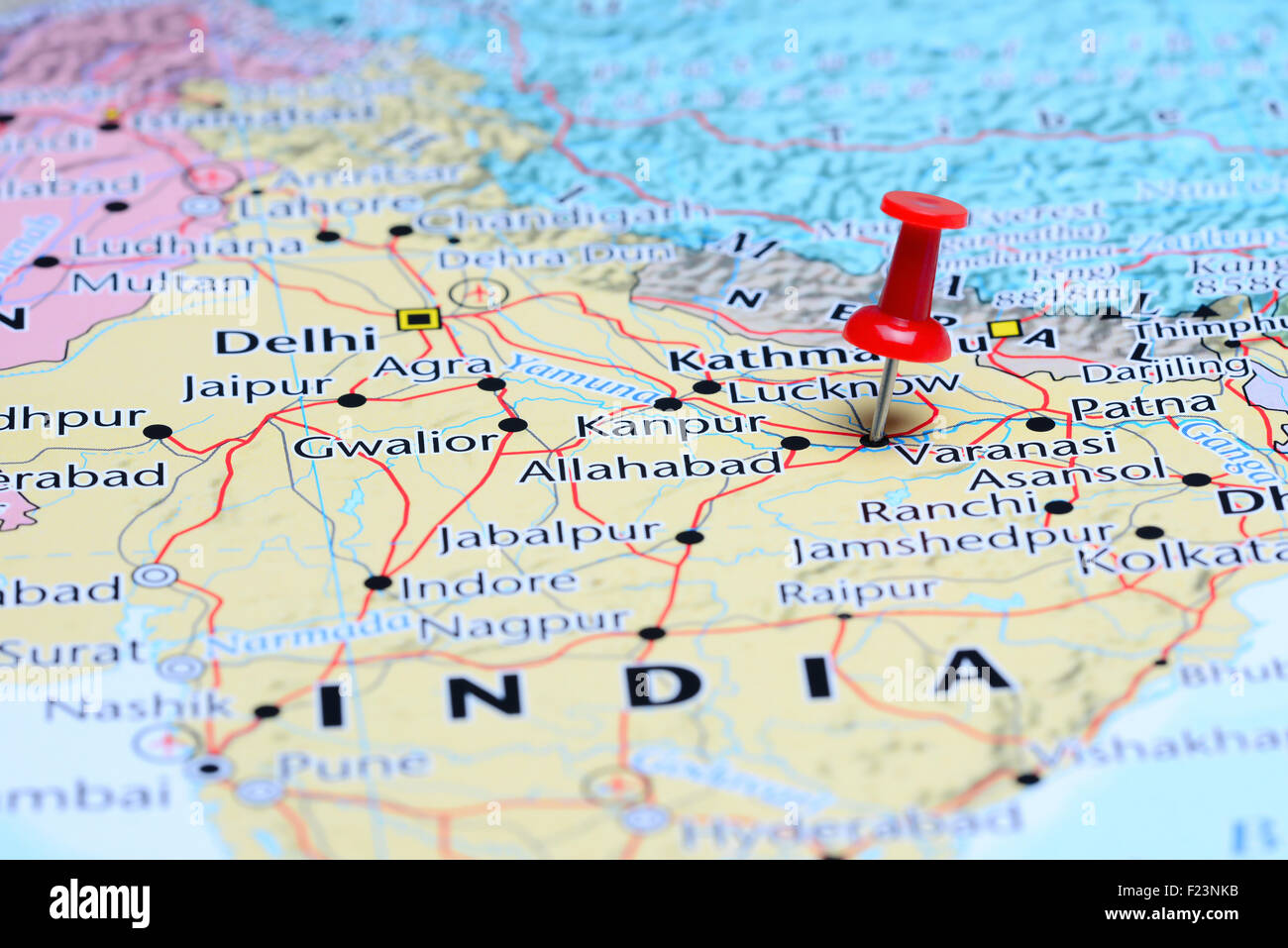 Varanasi map hi-res stock photography and images - Alamy