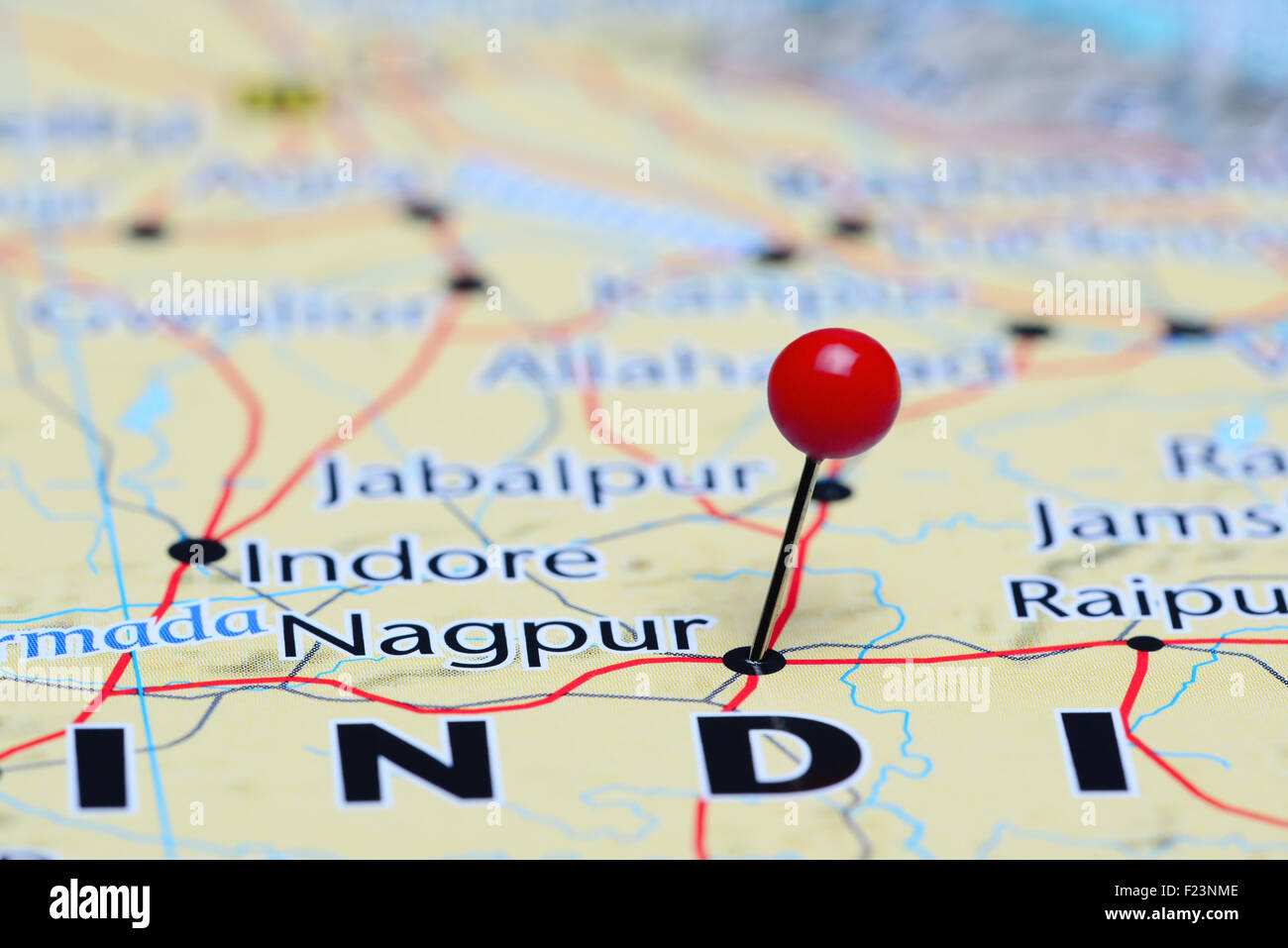 Map of nagpur hi-res stock photography and images - Alamy