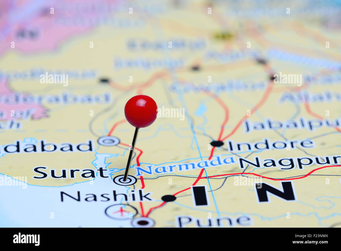 Surat map hi-res stock photography and images - Alamy