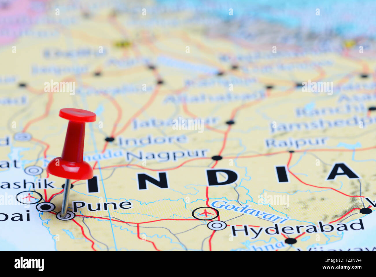 Map of pune hi-res stock photography and images - Alamy