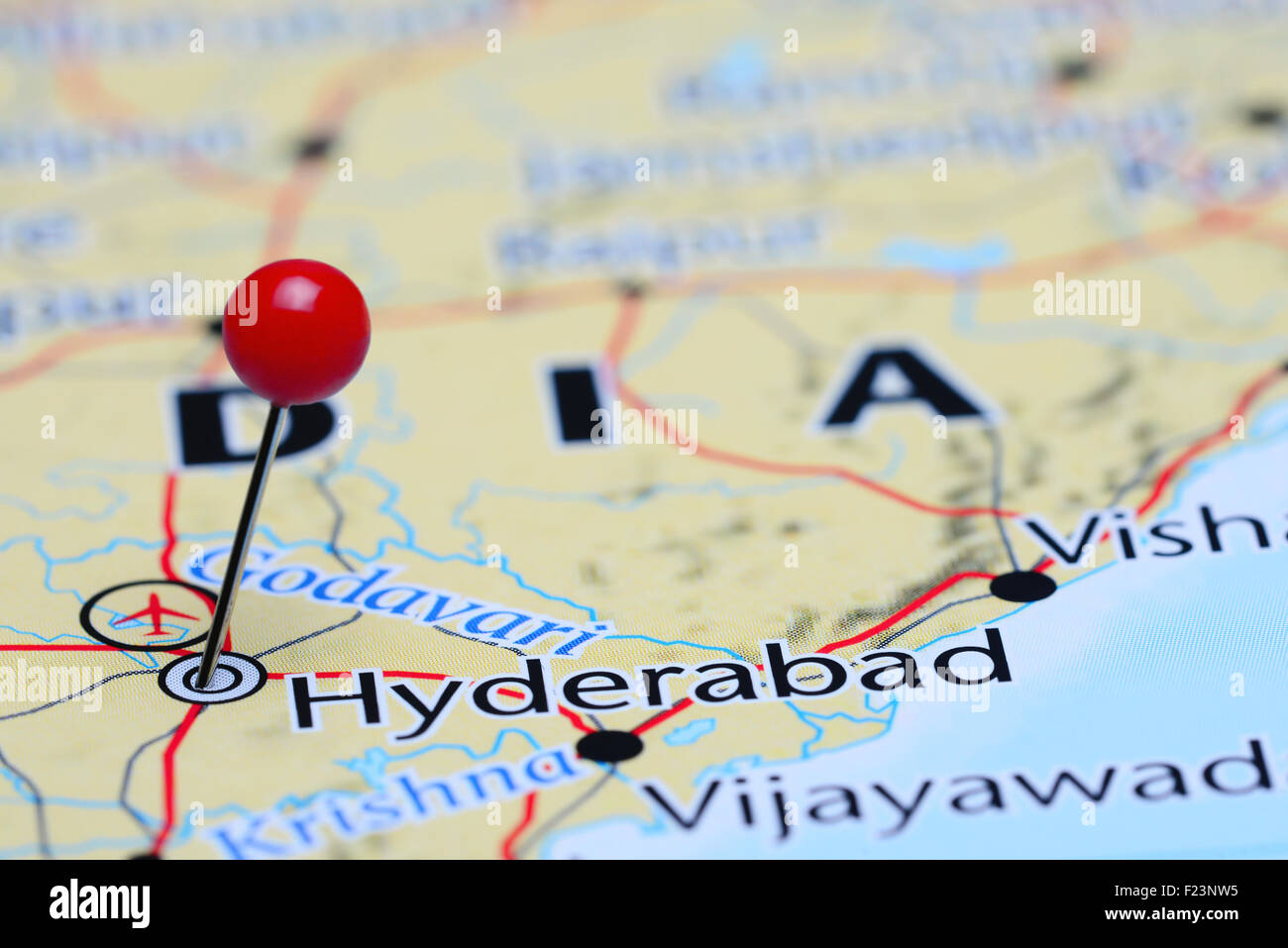 Hyderabad india map hi-res stock photography and images - Alamy