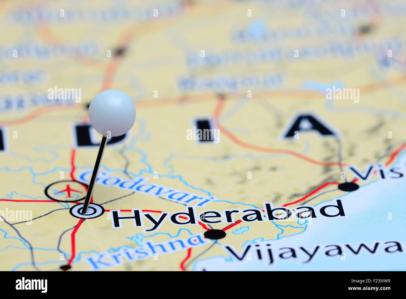 Hyderabad india map hi-res stock photography and images - Alamy