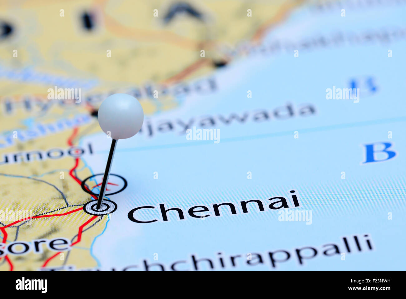 Map of chennai hi-res stock photography and images - Alamy