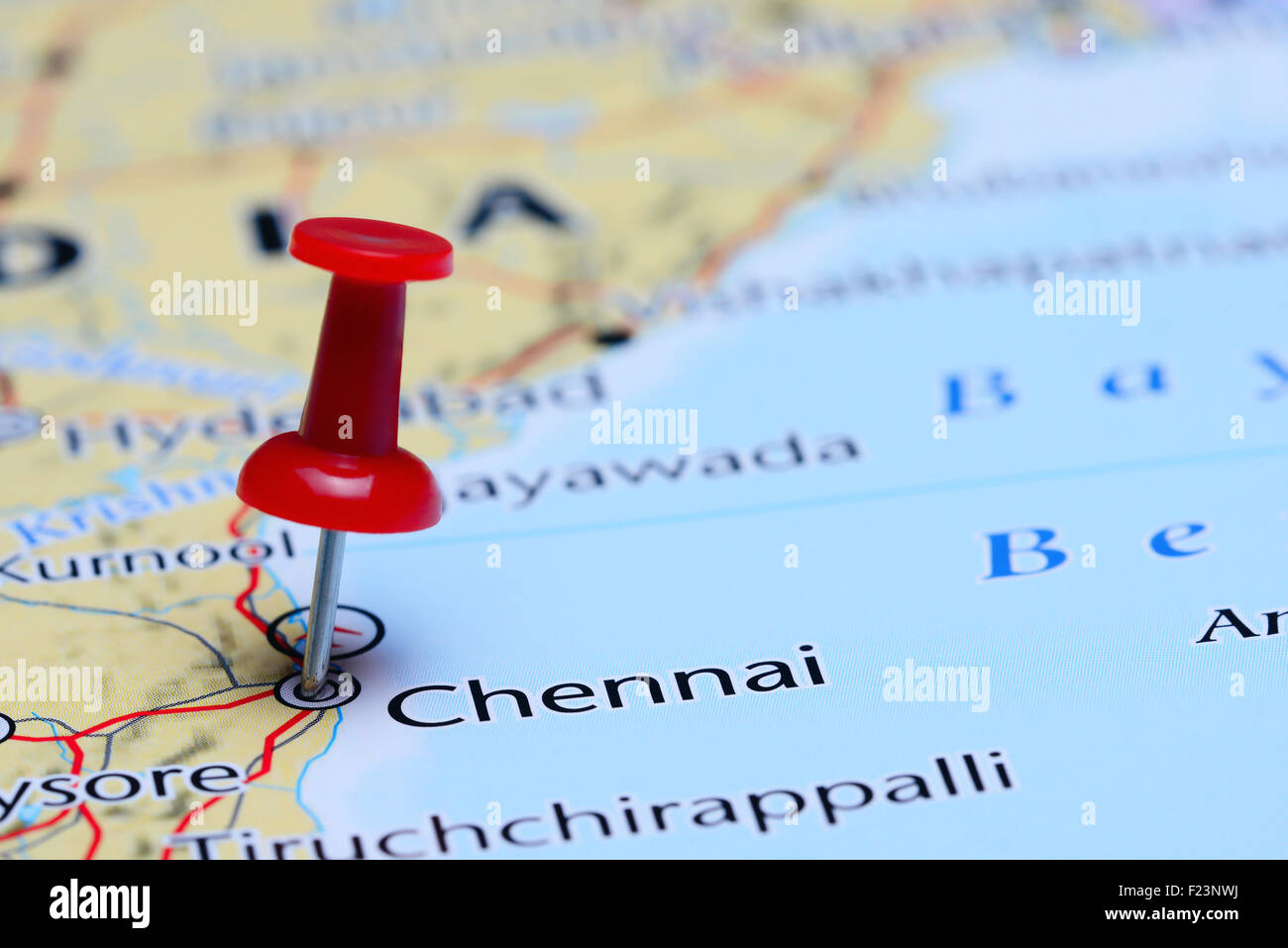 Map of chennai hi-res stock photography and images - Alamy