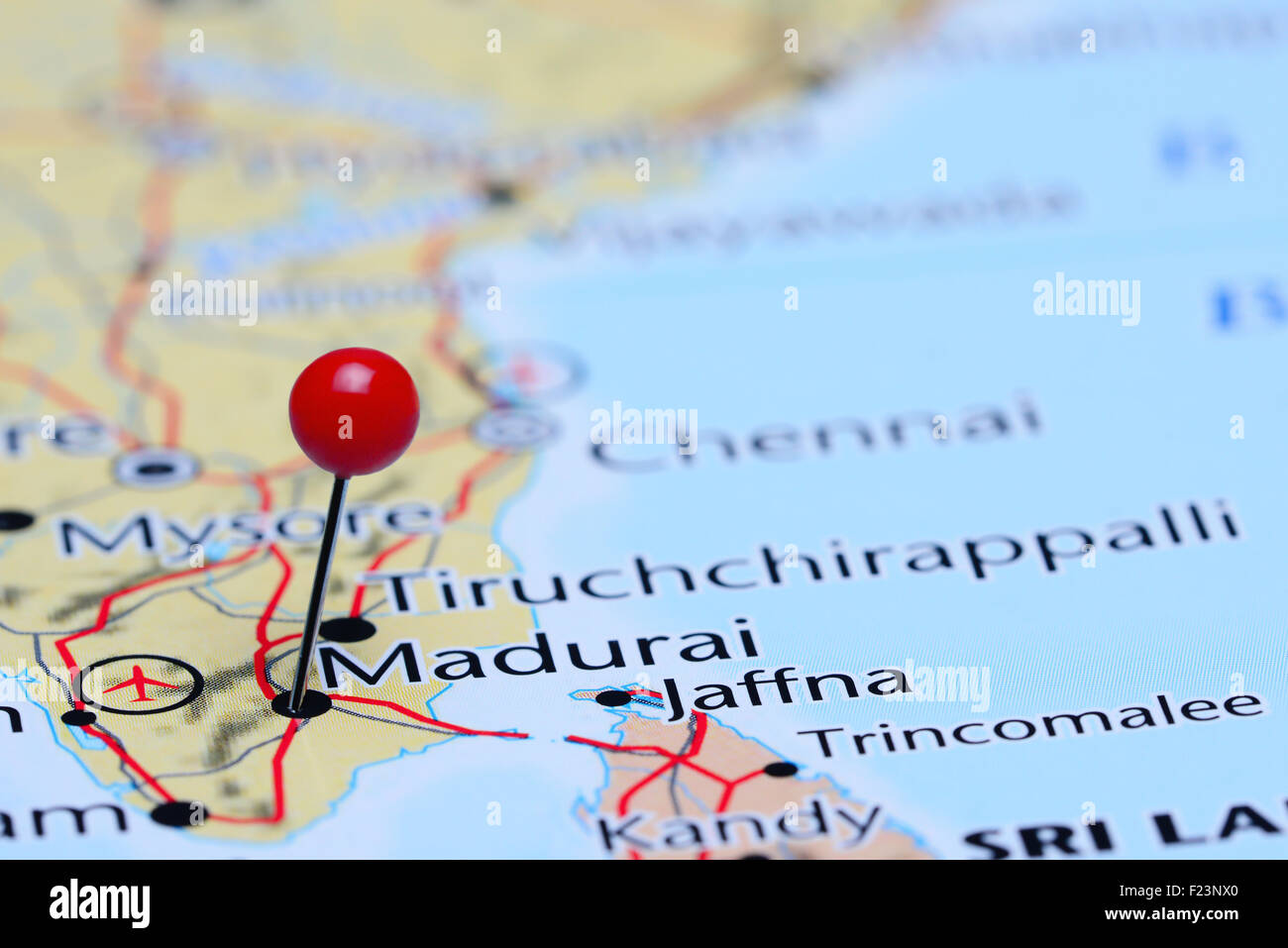 Madurai map hi-res stock photography and images - Alamy