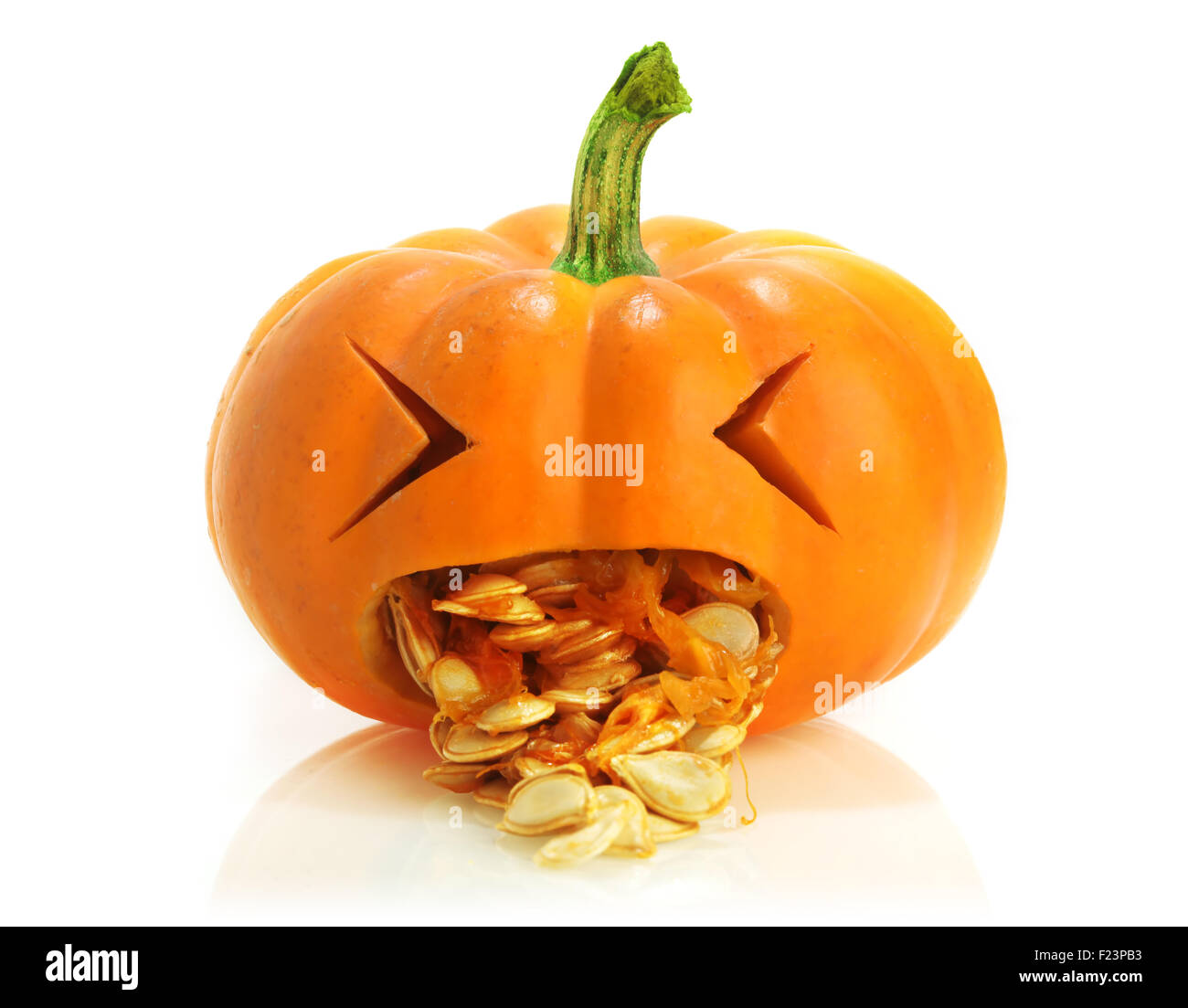 Pumpkin being sick Stock Photo - Alamy