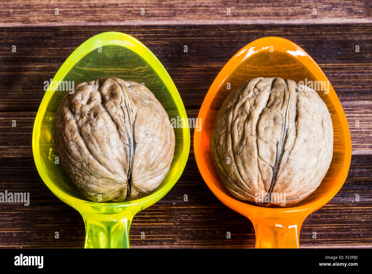 nuts in spoons Stock Photo - Alamy