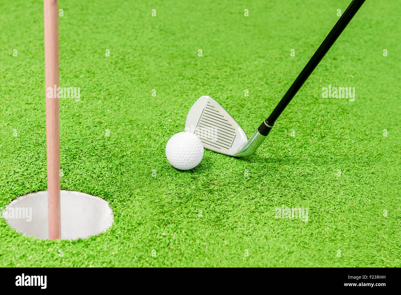 Golf hole on field hi-res stock photography and images - Alamy