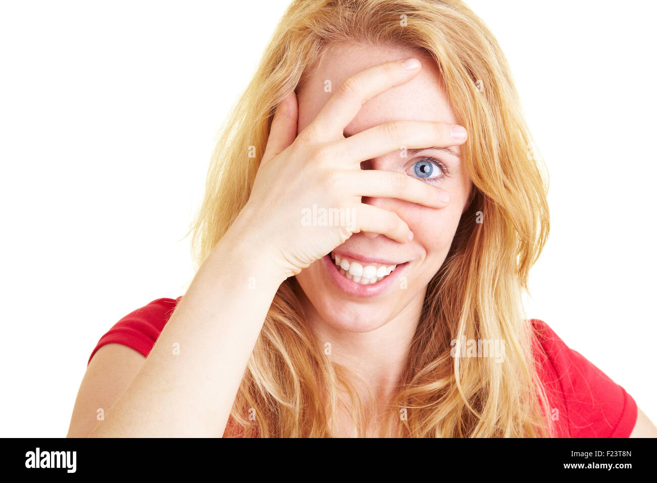 Face shy innocent beautiful young hi-res stock photography and images ...