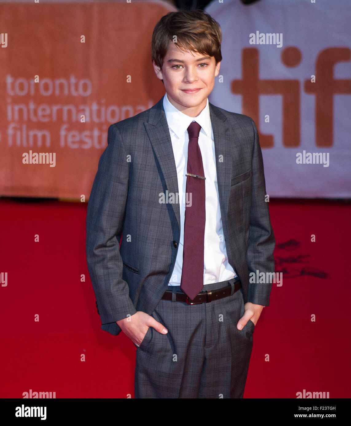 Toronto, Canada. 10th Sep, 2015. Actor Judah Lewis poses for photos ...
