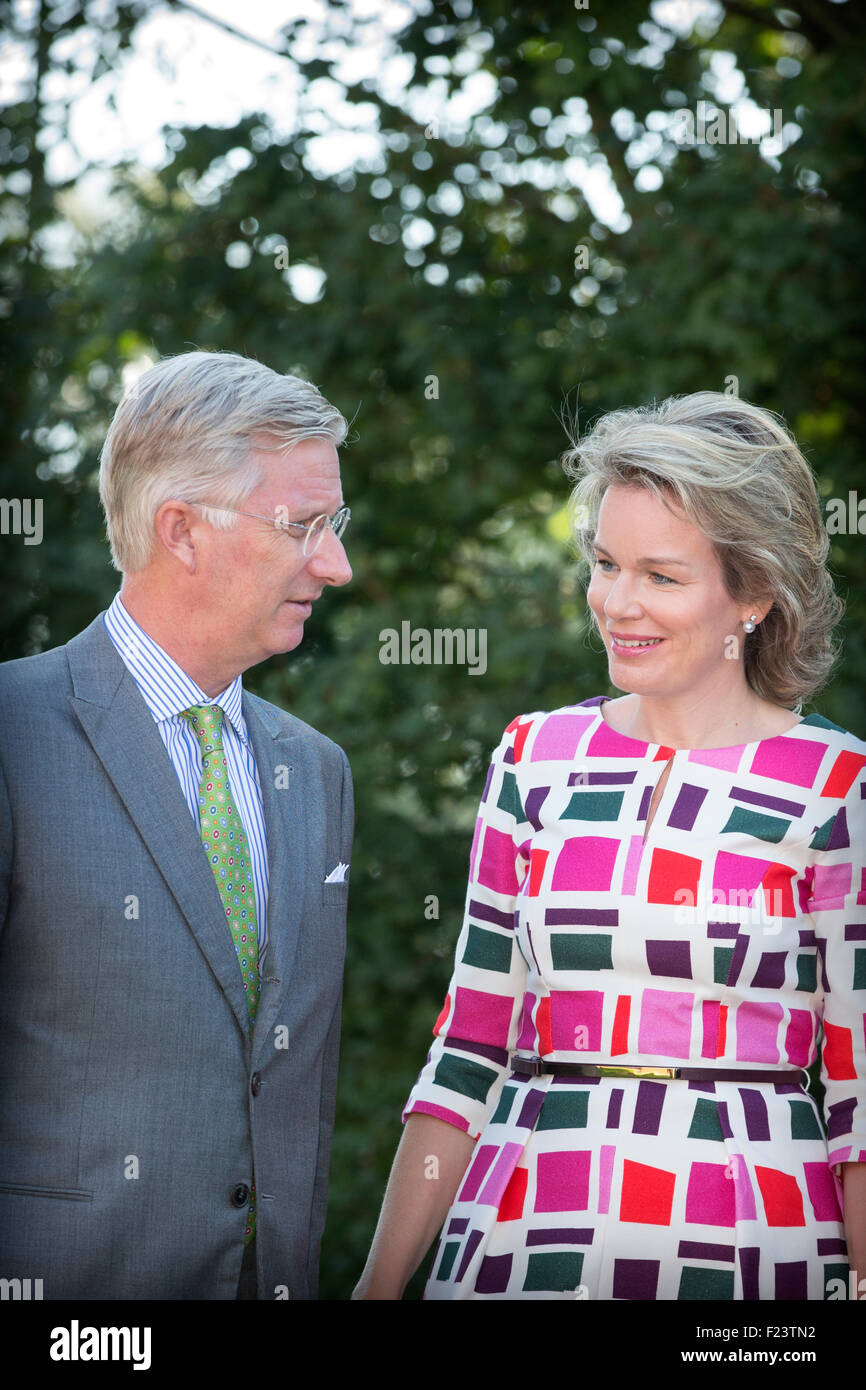 King Philippe and Queen Mathilde during an region visit to Limburg ...