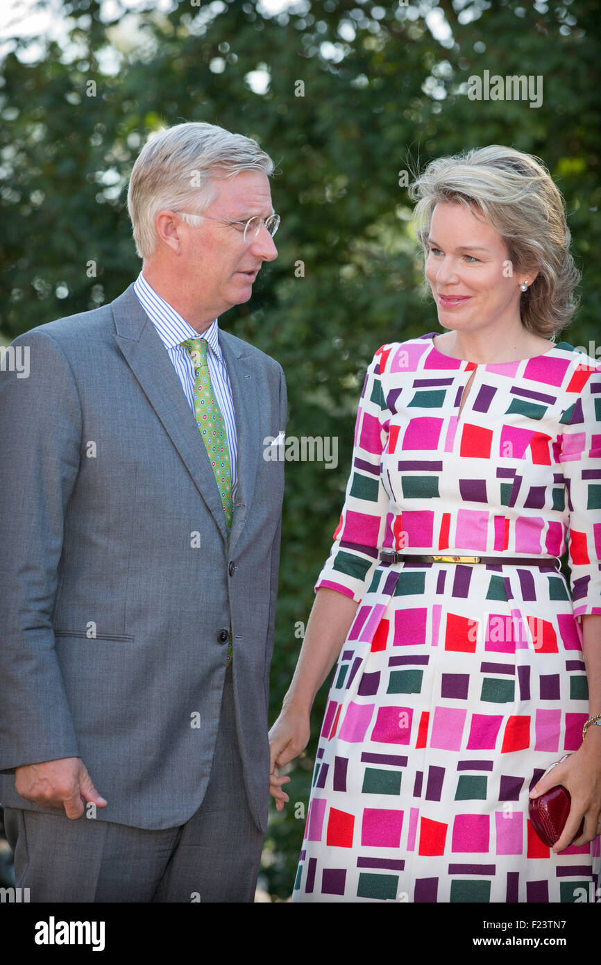 King Philippe and Queen Mathilde during an region visit to Limburg ...
