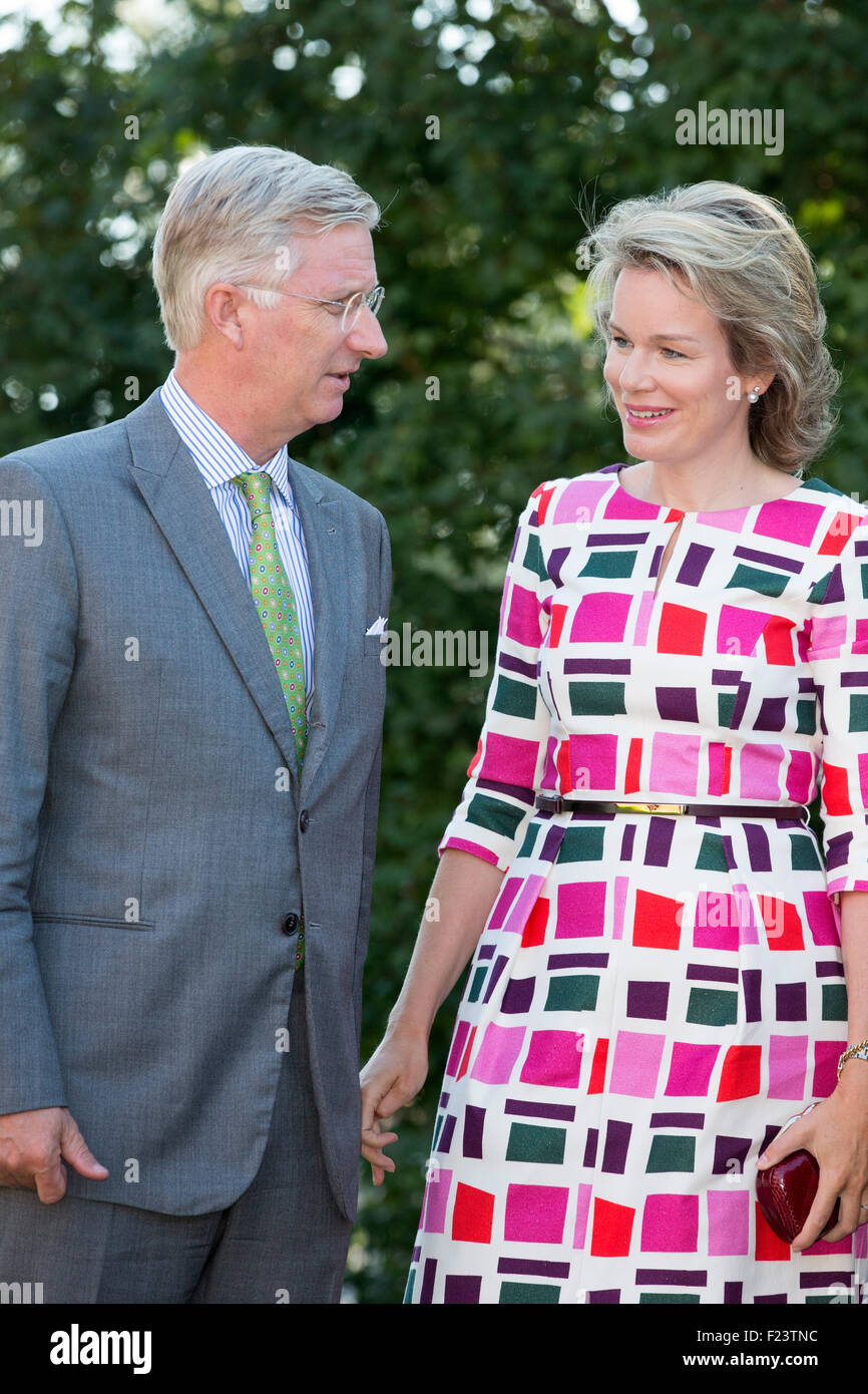 King Philippe and Queen Mathilde during an region visit to Limburg ...