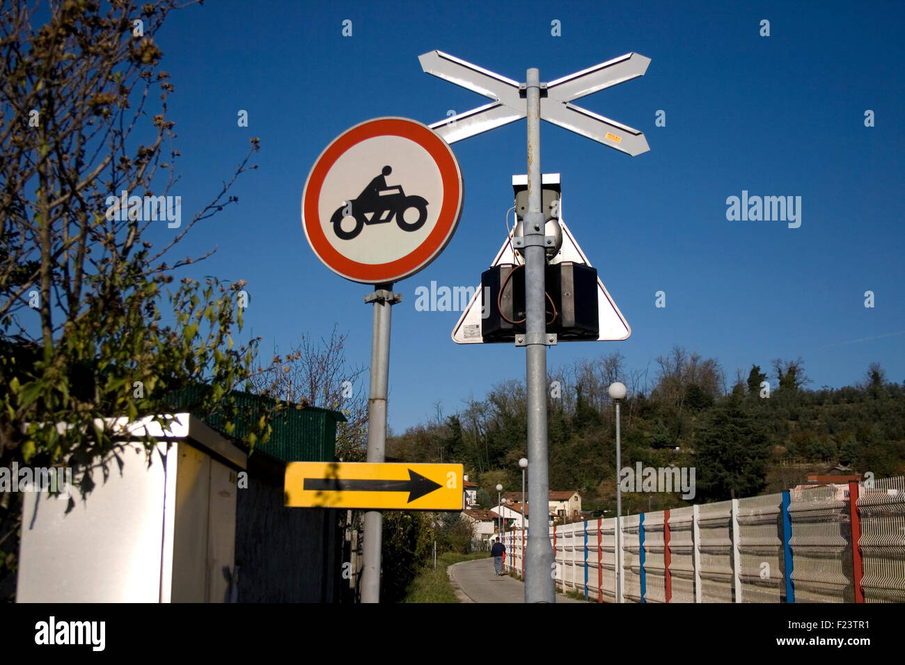 Road signal in the city Stock Photo - Alamy