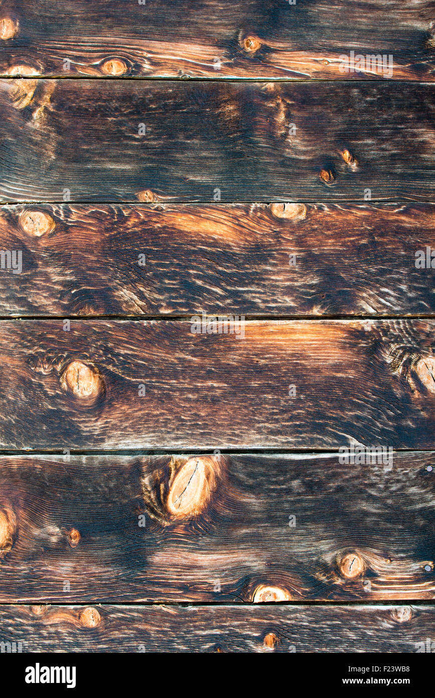 Wall with weathered wooden boards Stock Photo - Alamy