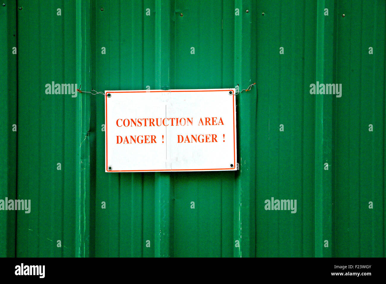 Entering the building site banned hi-res stock photography and images ...