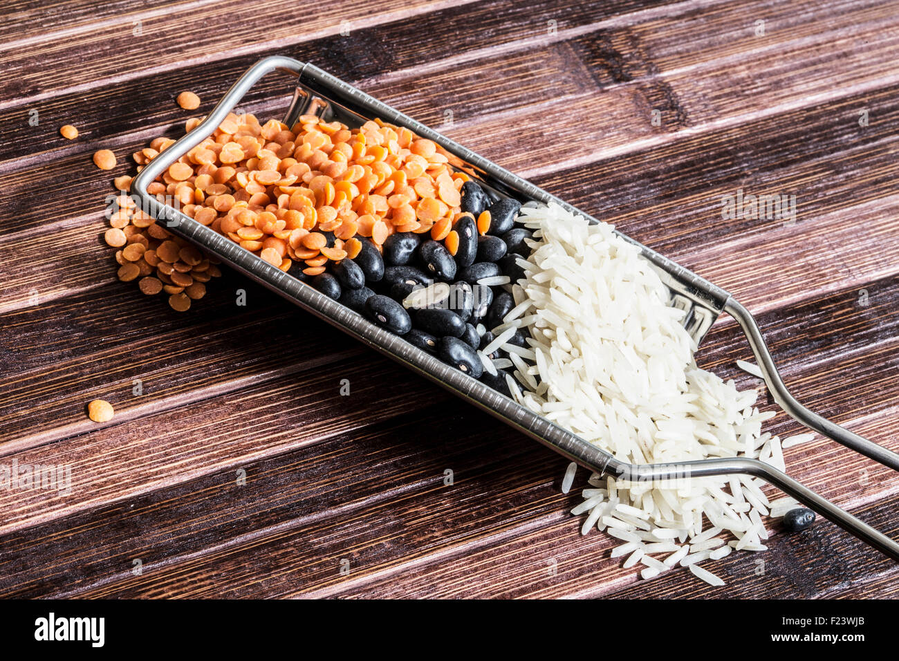 rice and beans on grater Stock Photo - Alamy
