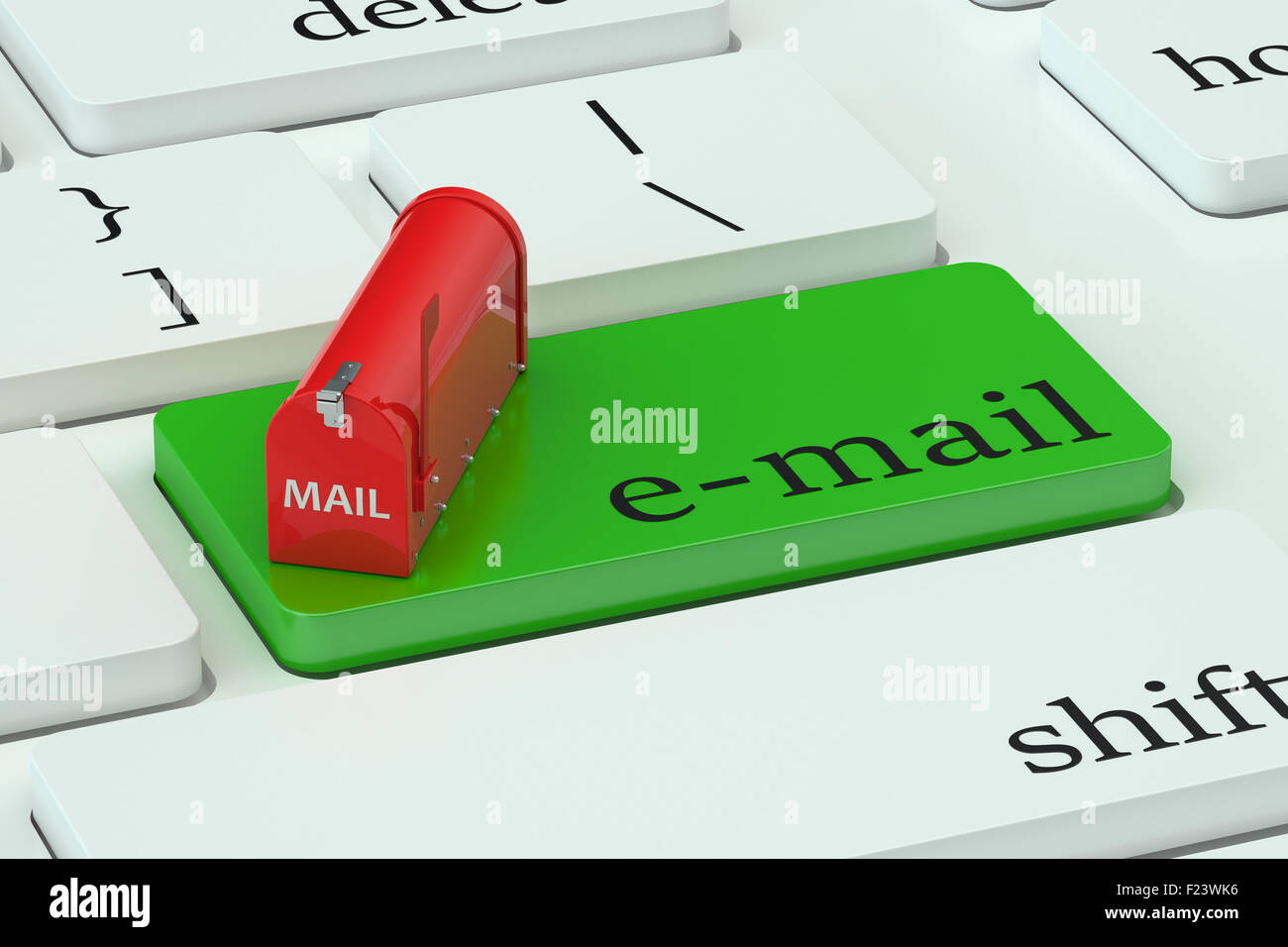 Email key on the keyboard hi-res stock photography and images - Alamy
