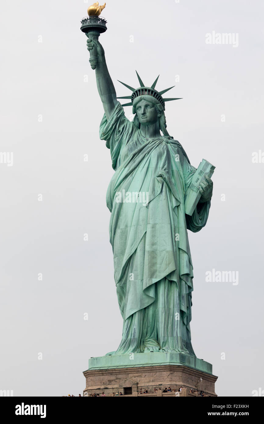 The Statue of Liberty is a colossal neoclassical sculpture on Liberty ...