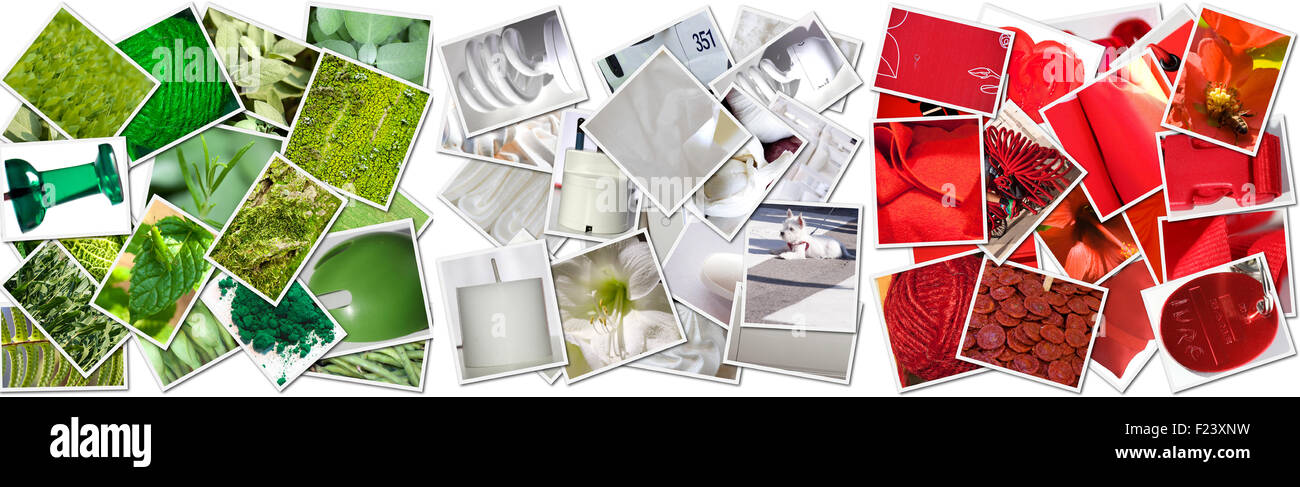 Photograph Collage of Italian flag Stock Photo - Alamy