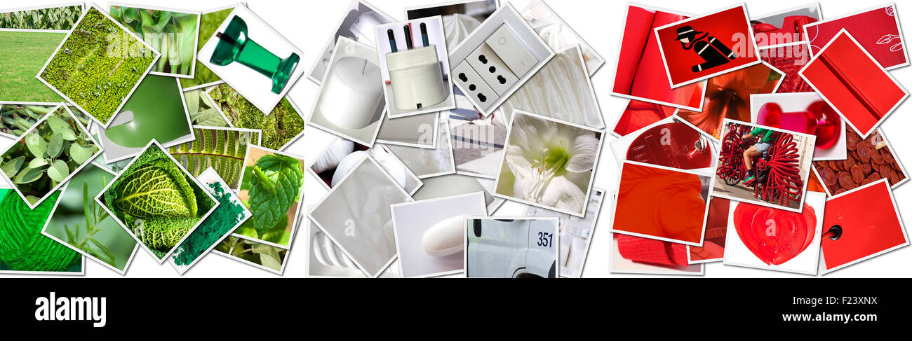 Photograph Collage of Italian flag Stock Photo - Alamy