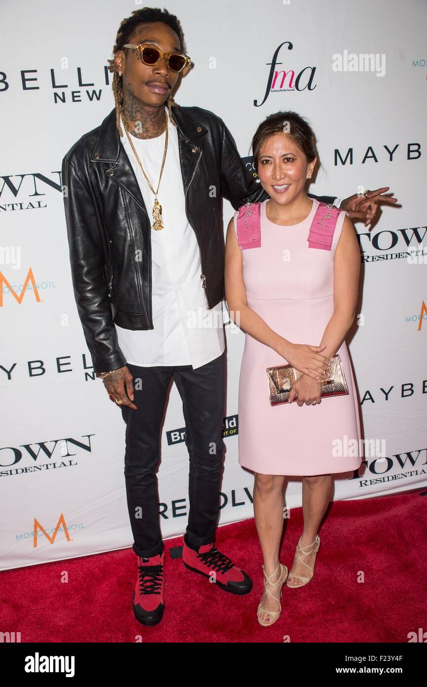 New York, NY, USA. 10th Sep, 2015. Wiz Khalifa, Janice Min at arrivals ...