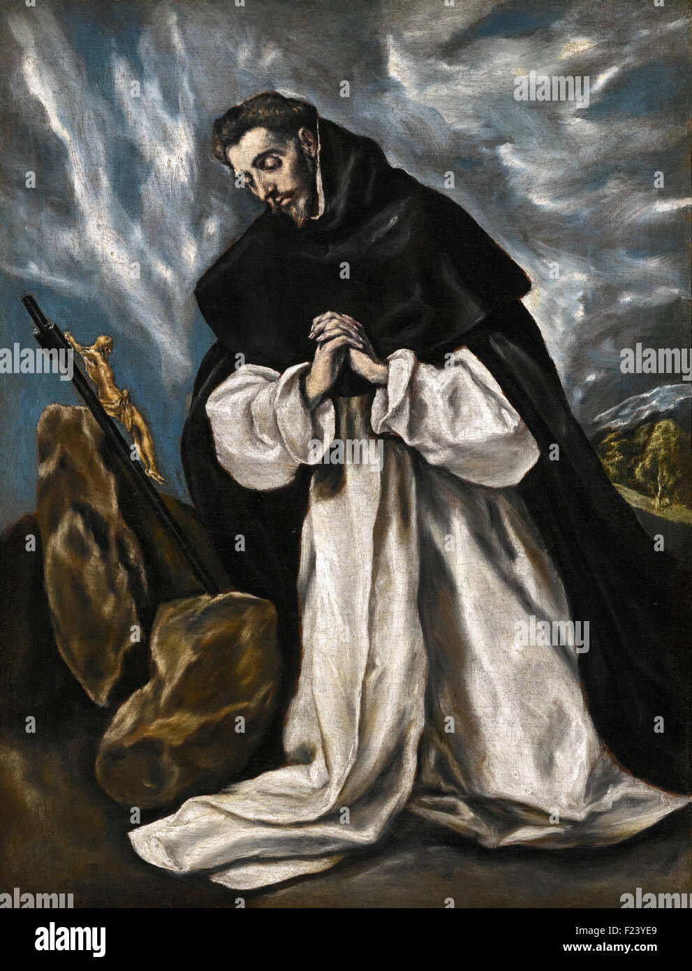 Saint dominic in prayer by el greco hi-res stock photography and images ...