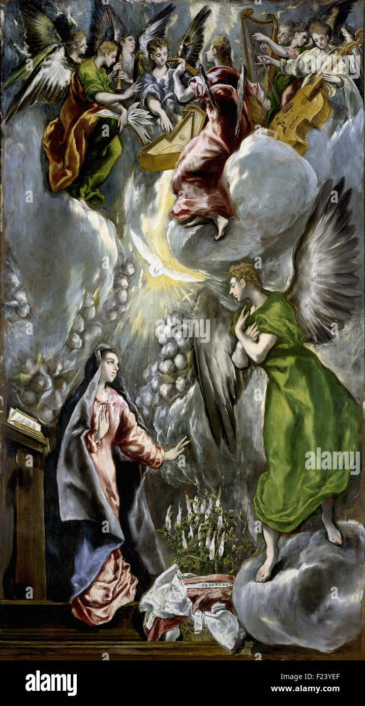 El Greco - The Annunciation 15 Stock Photo - Alamy