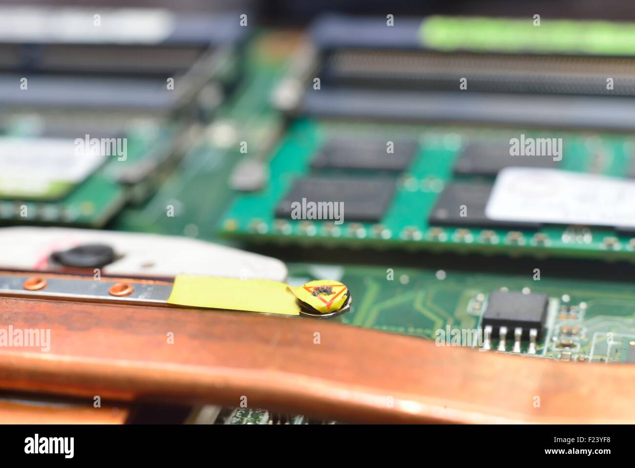 random access memory on motherboard (memory controller hub Stock Photo ...