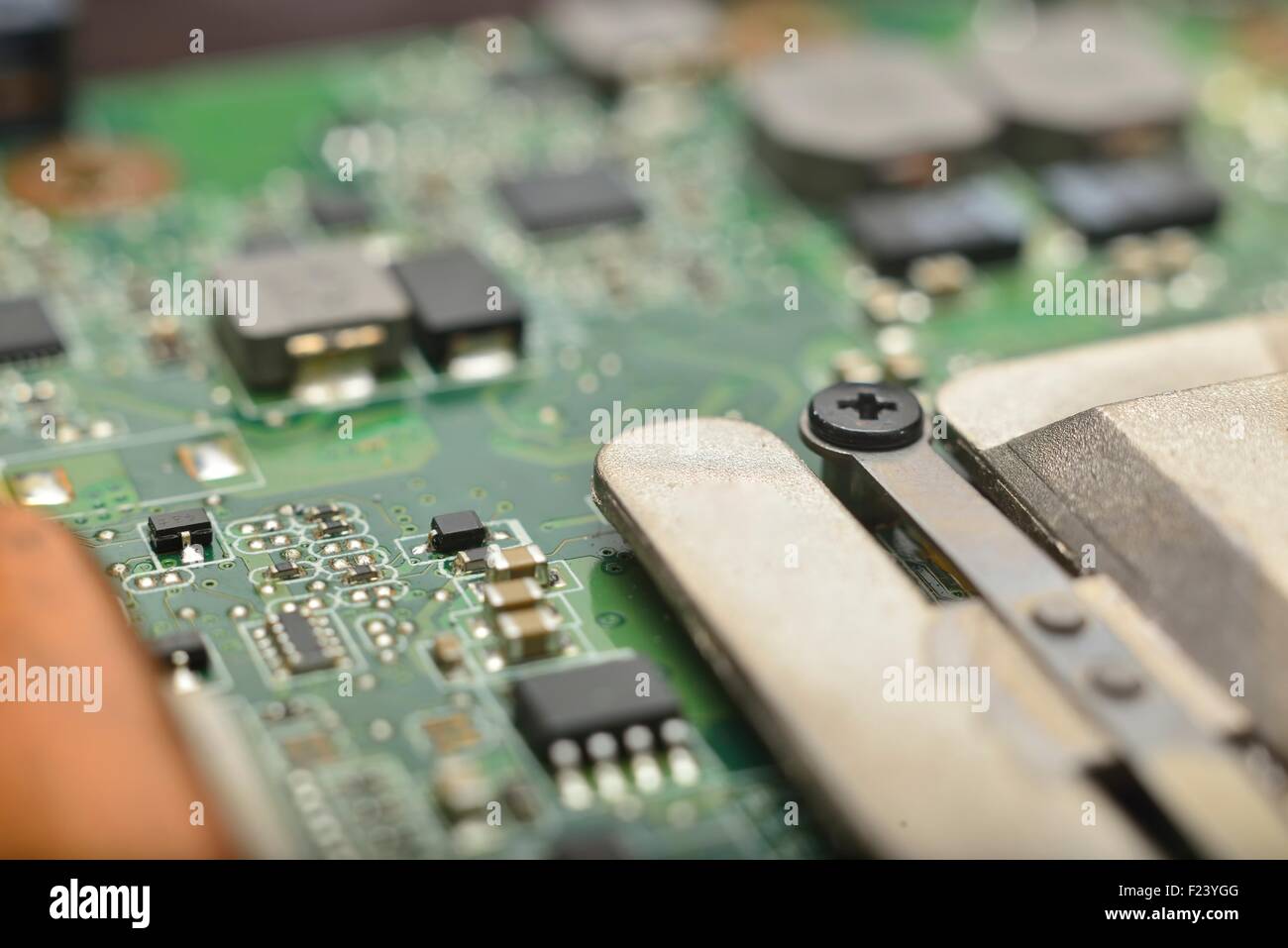 micro electronics develop and manufacturing background Stock Photo - Alamy