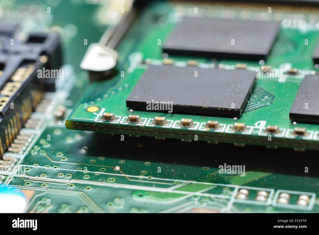 macro random access memory on motherboard (memory controller hub Stock ...