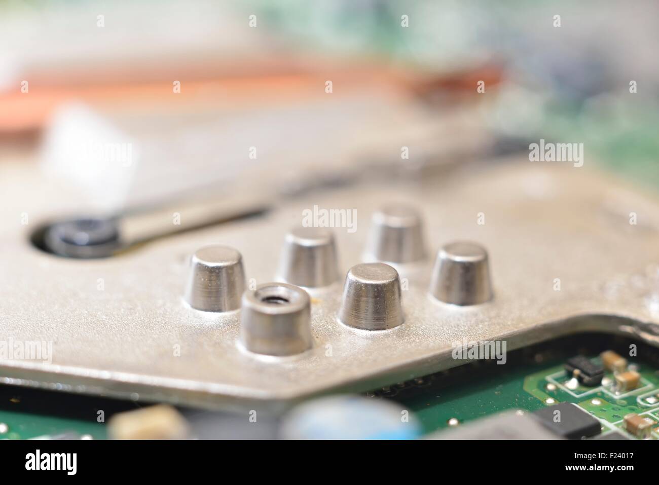 mounting radiator on motherboard (cooling cpu Stock Photo - Alamy