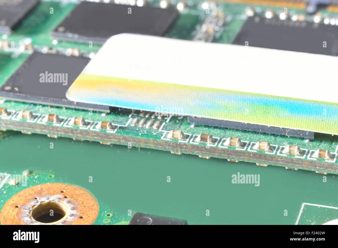 random access memory on matherboard (memory controller hub Stock Photo ...