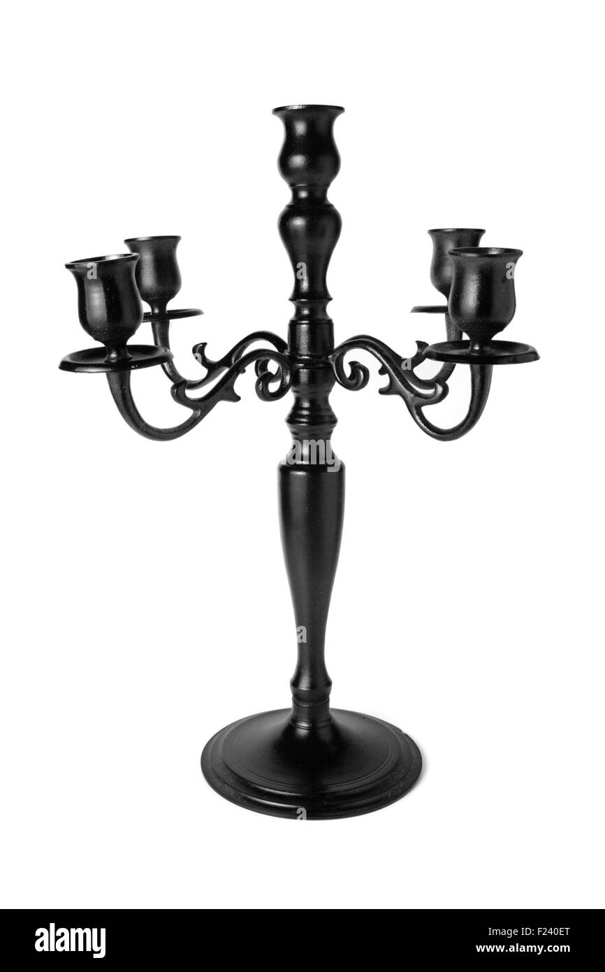 Candle burning on black Black and White Stock Photos & Images - Alamy