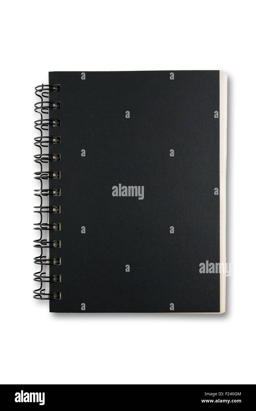 Notebook on a white background Stock Photo - Alamy
