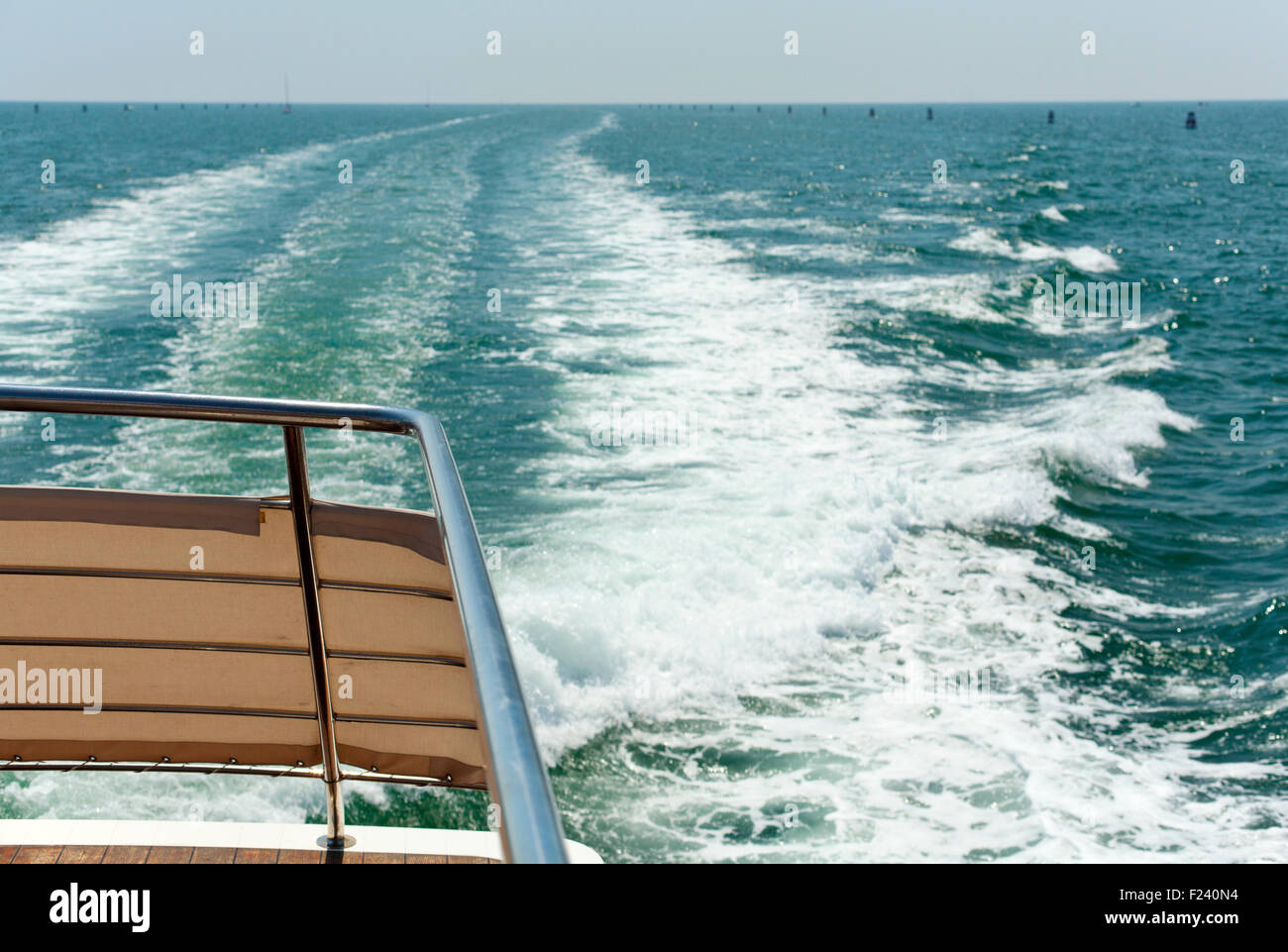 Seaview of a Ferry boat - Grado Stock Photo - Alamy