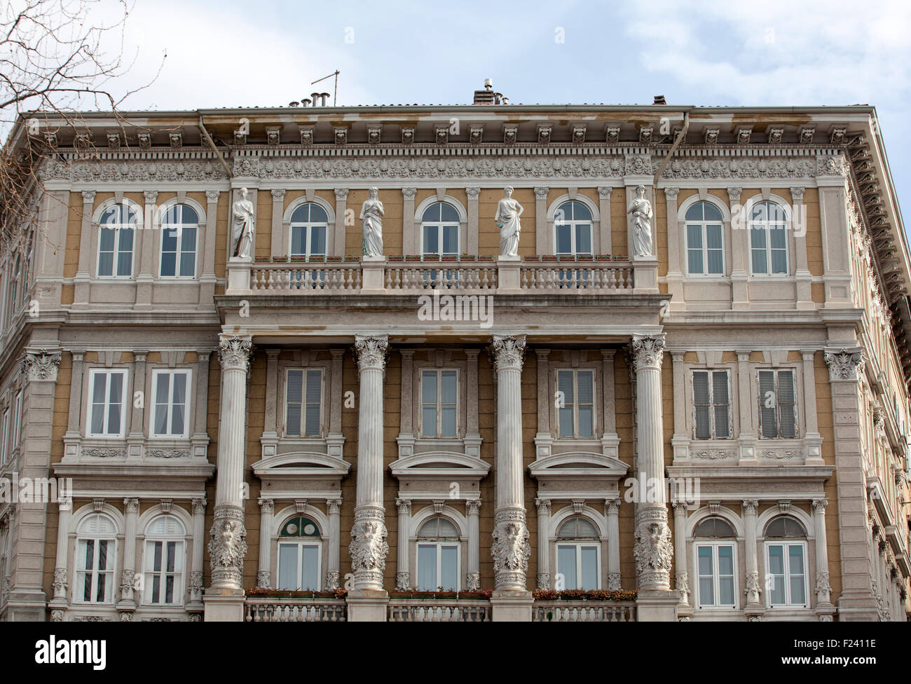 Old building in Trieste - Italy Stock Photo - Alamy