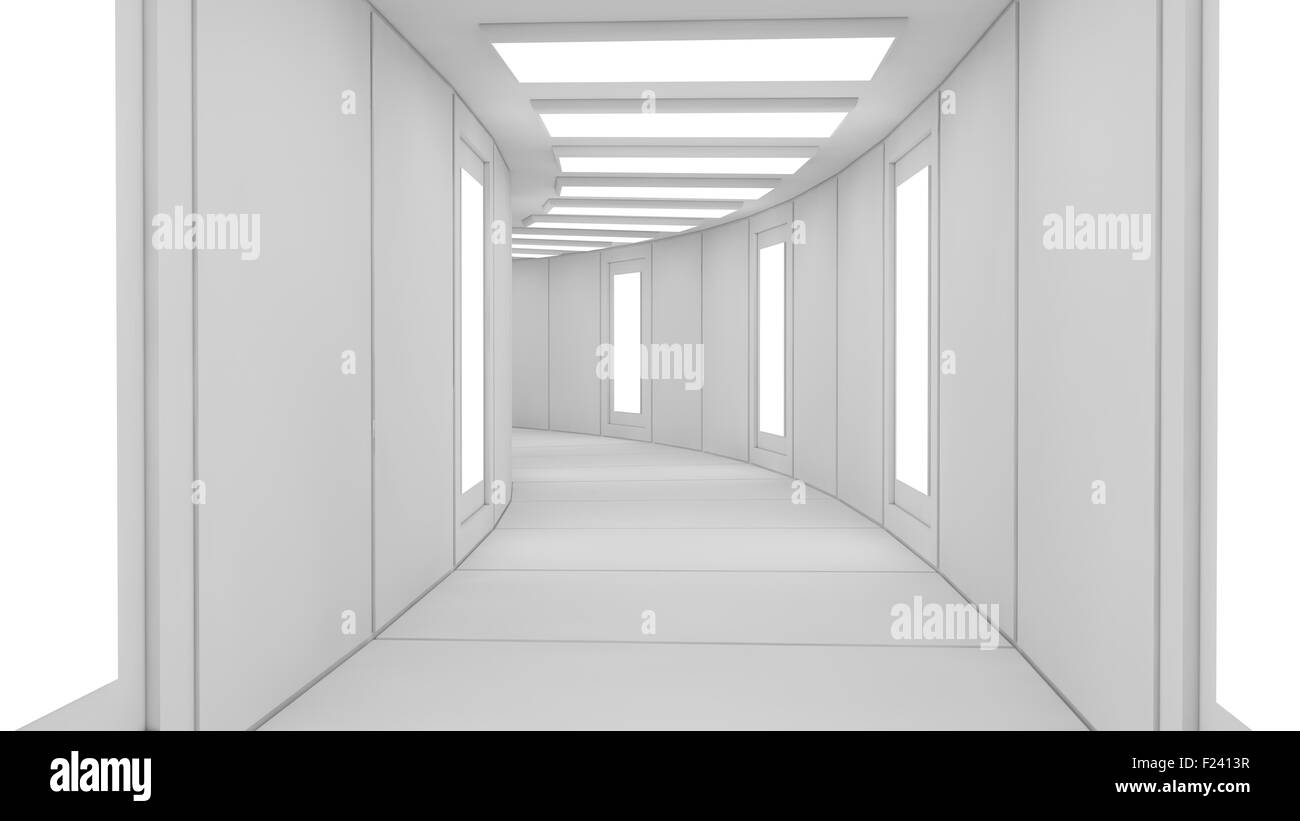 Futuristic technology interior architecture Stock Photo - Alamy