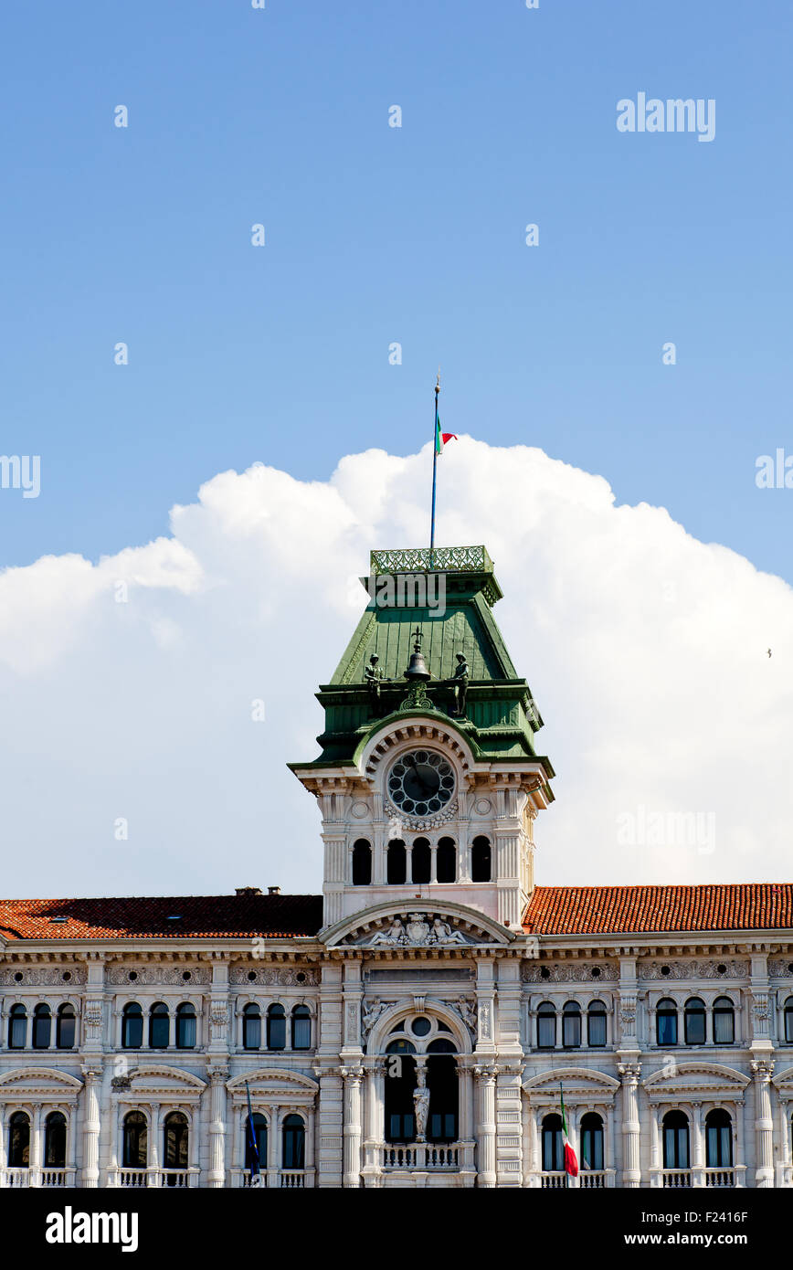 Town Hall in the city of Trieste Stock Photo - Alamy