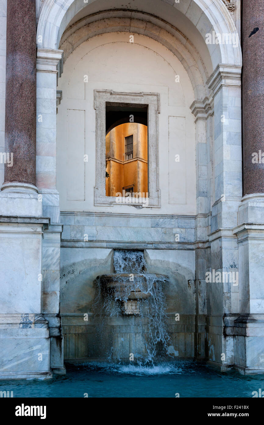Terracotta window through Janiculum Hill fountain Stock Photo - Alamy
