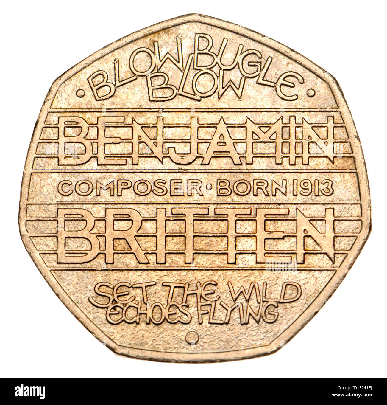 Benjamin britten composer 50p coin hi-res stock photography and images ...