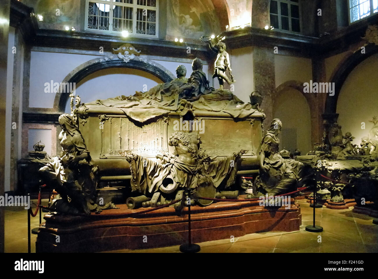The Imperial Crypt (German: Kaisergruft) in Vienna, Austria, also ...
