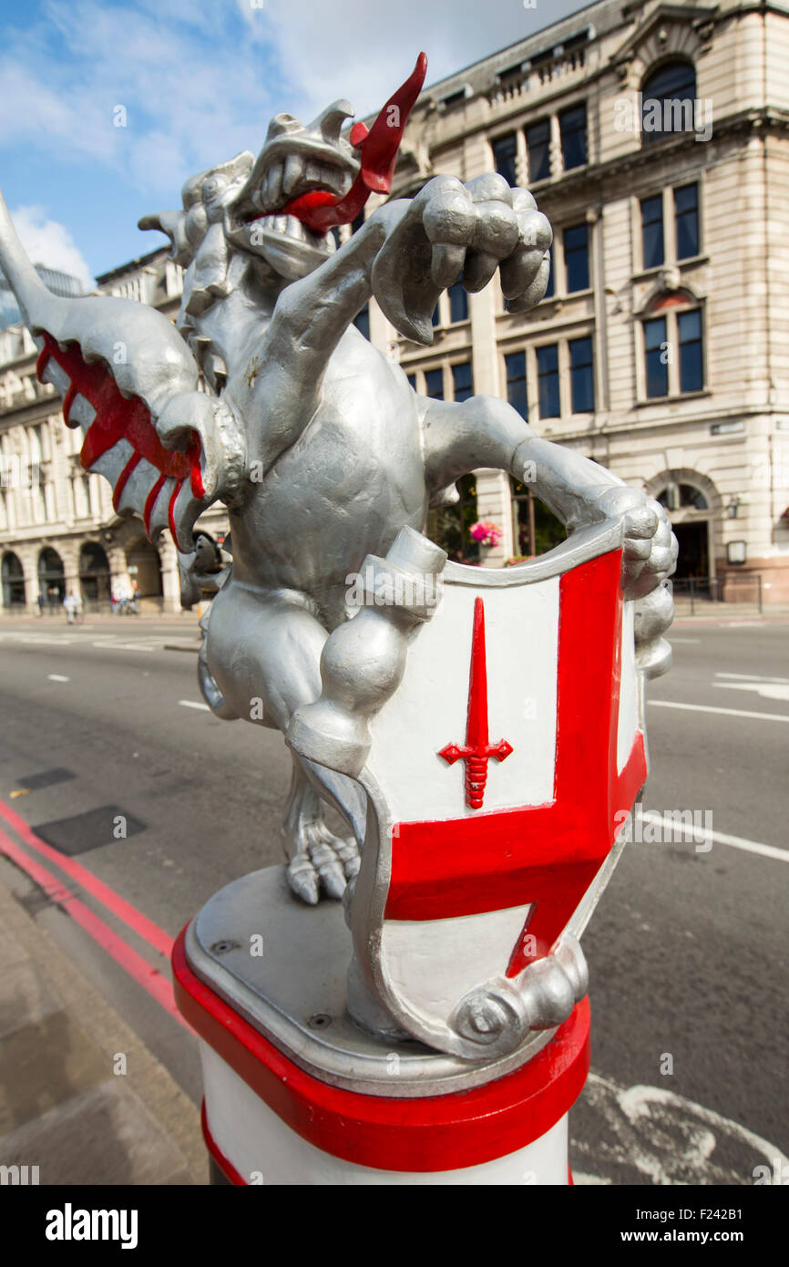 An English Dragon as the symbol for the City of London, UK Stock Photo ...