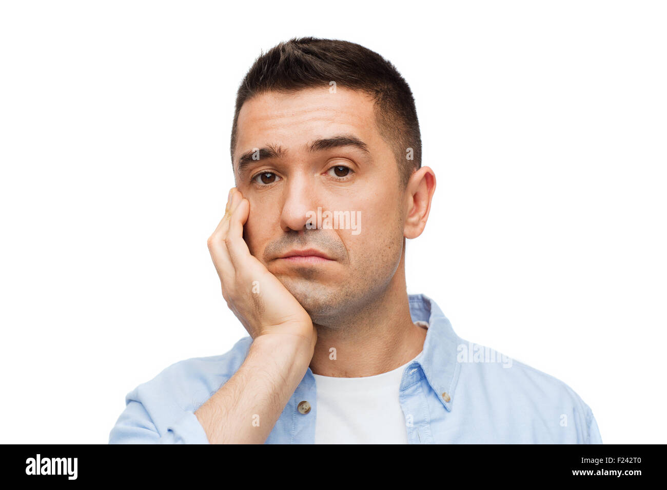 sad middle aged man Stock Photo - Alamy