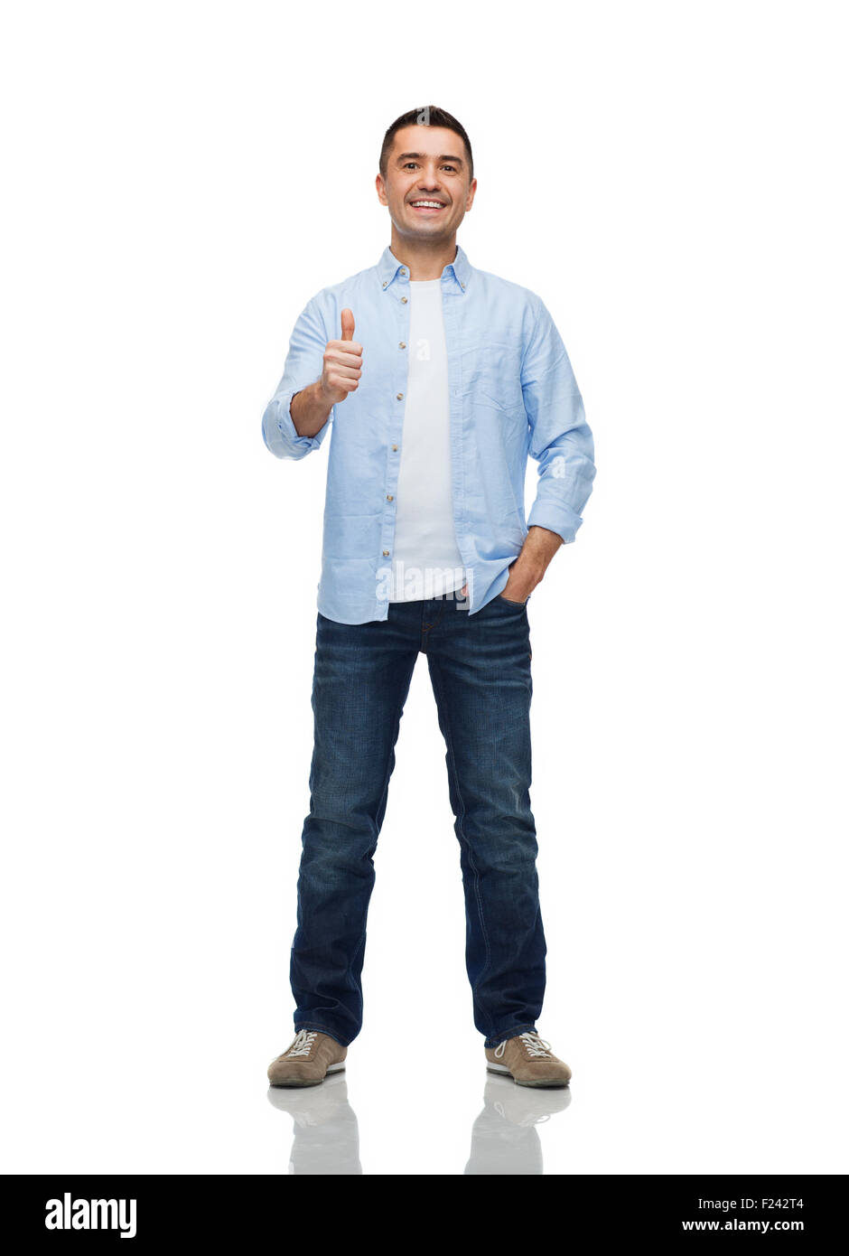 Man showing thumbs up Cut Out Stock Images & Pictures - Alamy