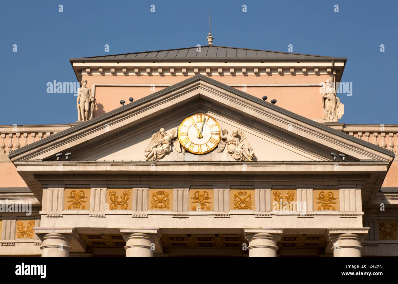 Stock exchange building, Trieste - Italy Stock Photo - Alamy