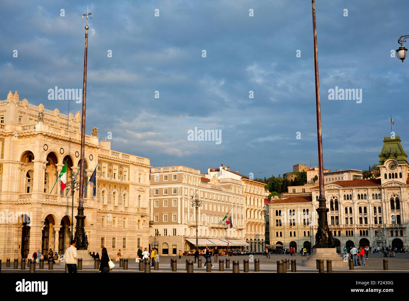 Buildings of Piazza Unità d'Italia, Trieste - Italy Stock Photo - Alamy