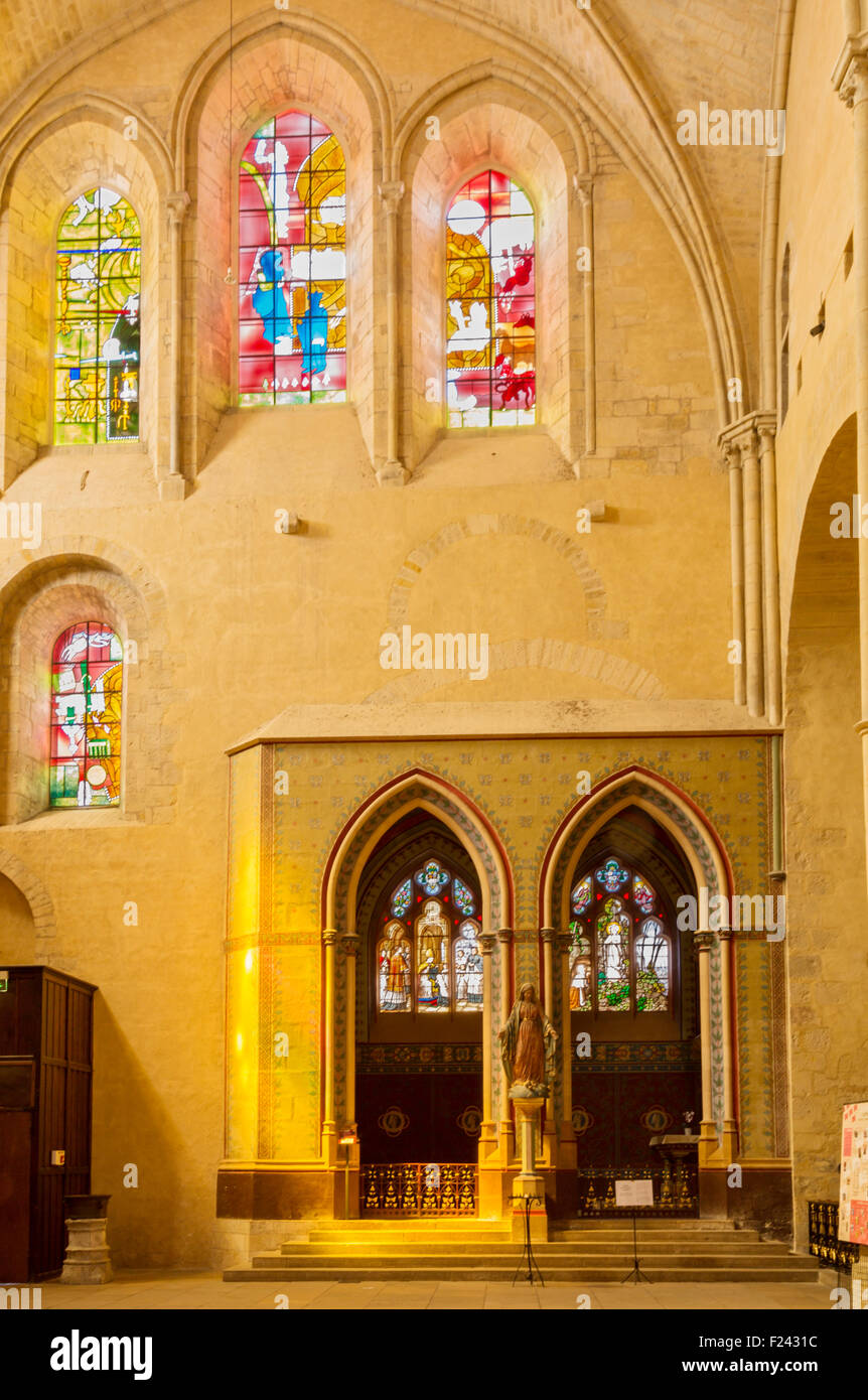 Cathedral Saint Cyr and Sainte Julitte, Nevers, Nievre, France Stock ...