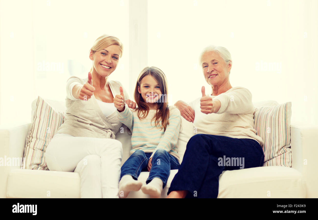 smiling family at home Stock Photo - Alamy