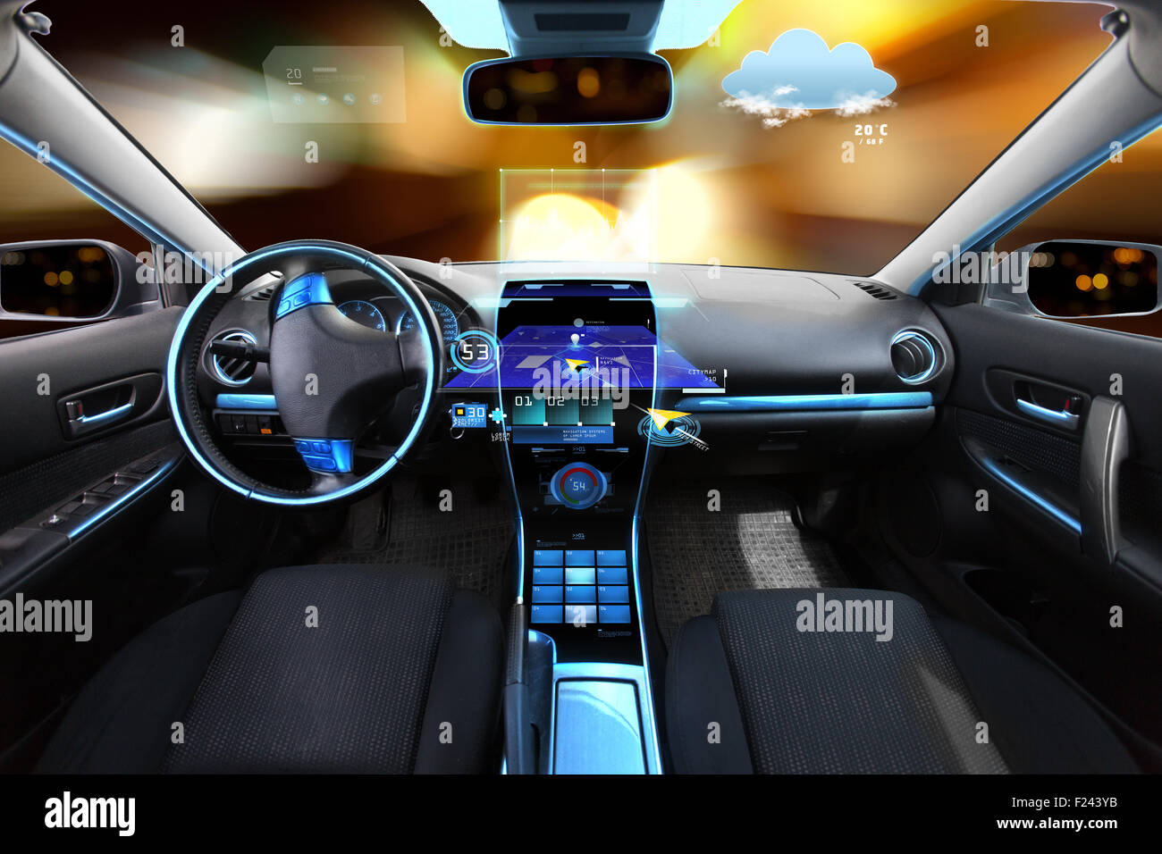 Car temperature sensor hi-res stock photography and images - Alamy